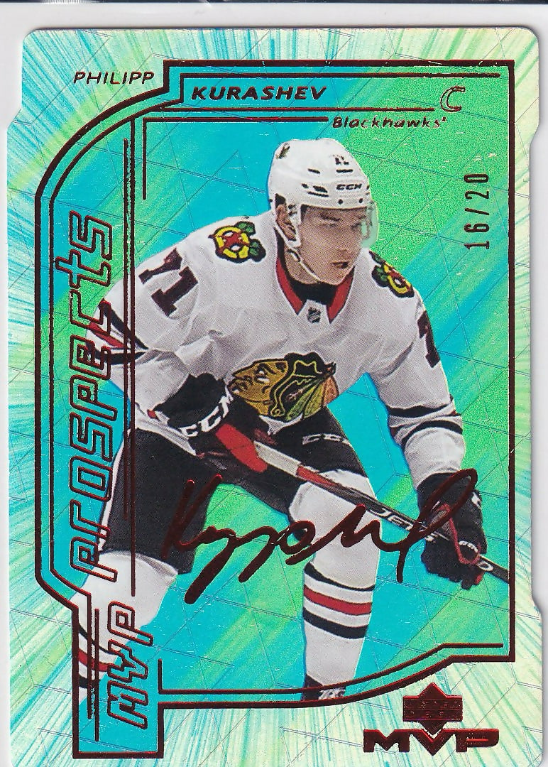 2020-21 Upper Deck MVP Update Colors and Contours Green #125 Philipp K ...