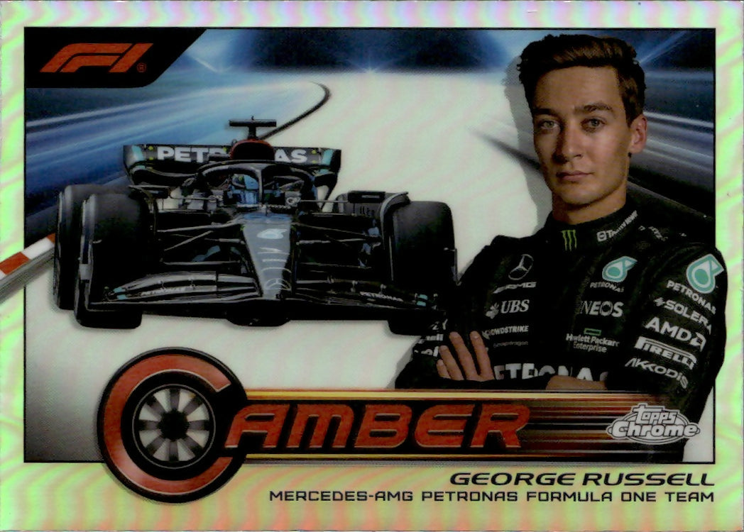 2023 Topps Chrome Formula 1 Camber #CAM-GRIII George Russell - Mercede ...